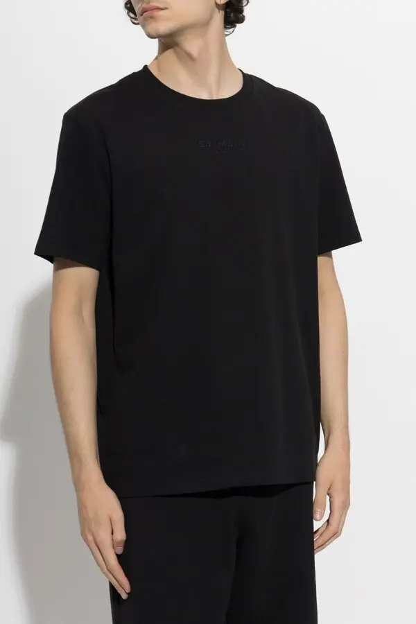 Balmain T-shirt With Embroidered Logo