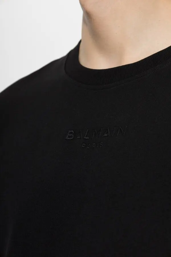 Balmain T-shirt With Embroidered Logo