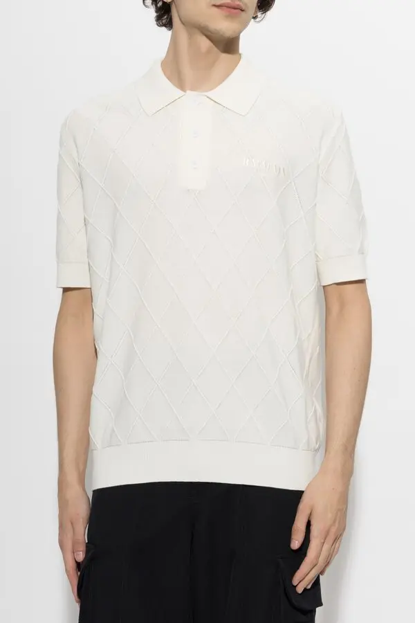 Balmain Polo With Embroidered Logo