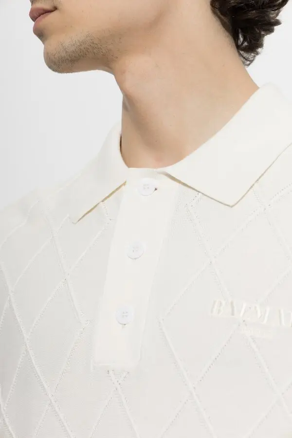 Balmain Polo With Embroidered Logo