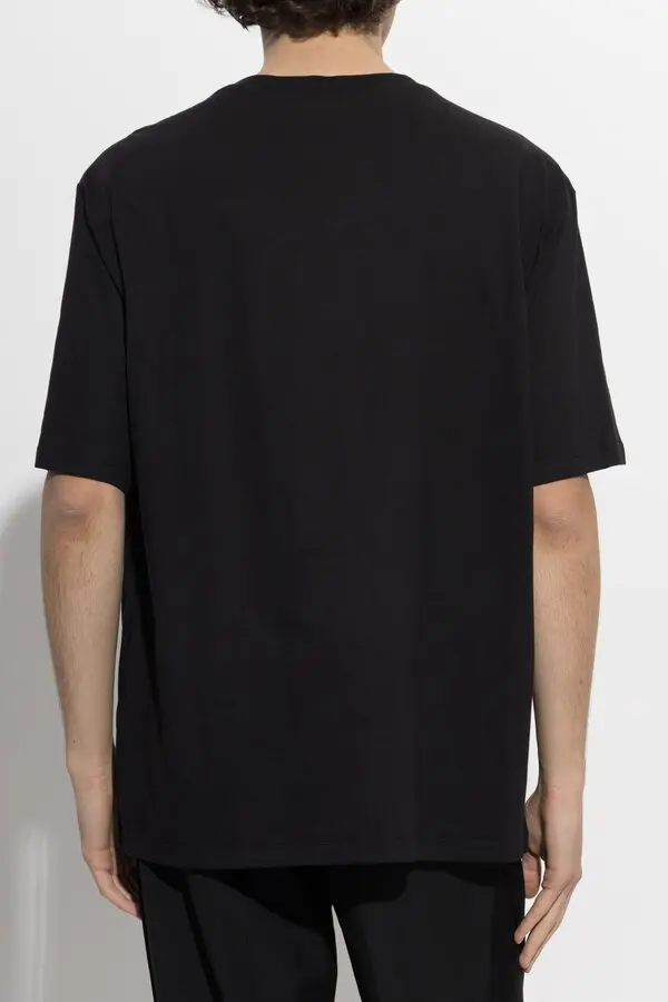 Balmain T-shirt With Shimmering Crystals