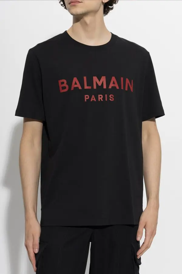 Balmain T-shirt With Printed Logo