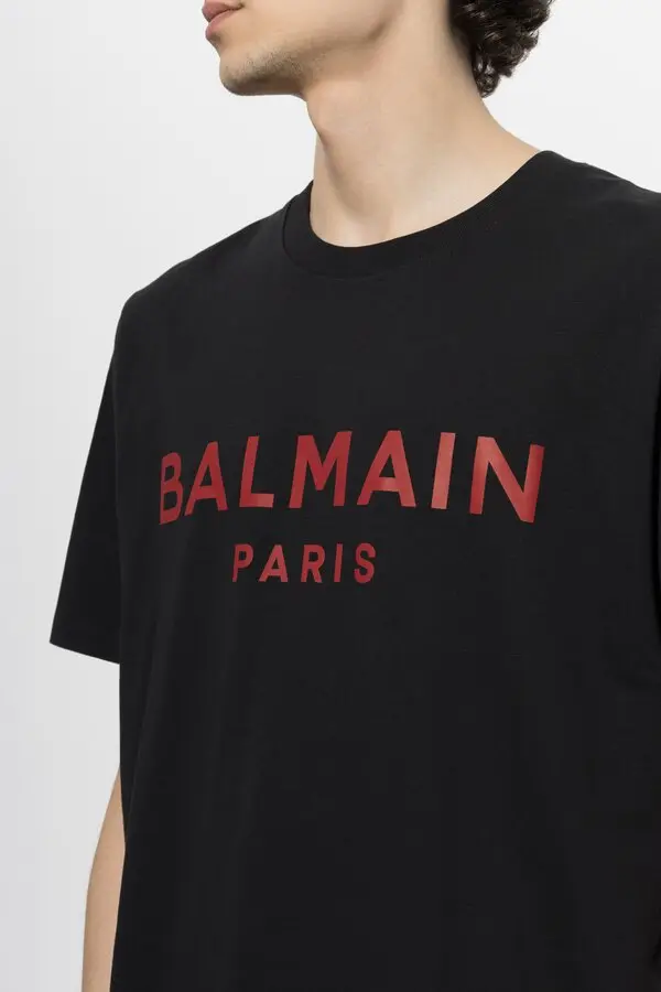Balmain T-shirt With Printed Logo