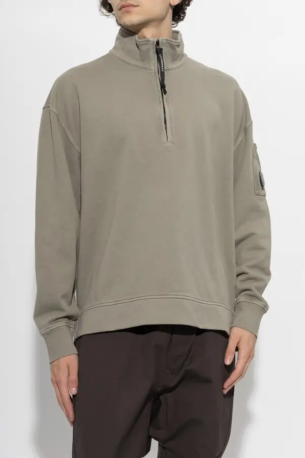 C.P. COMPANY Sweatshirt With A Stand-up Collar