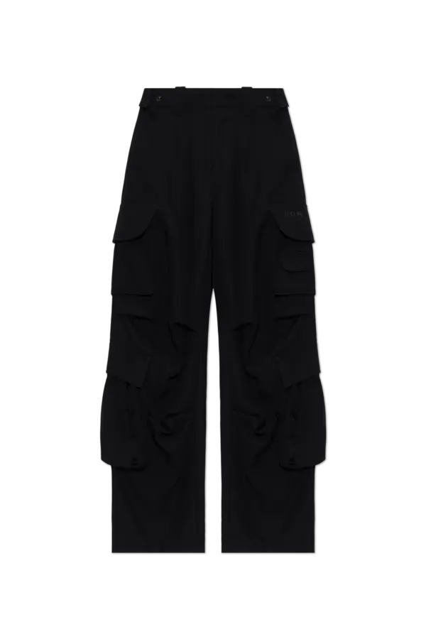 Balmain Wool Cargo Pants - Black