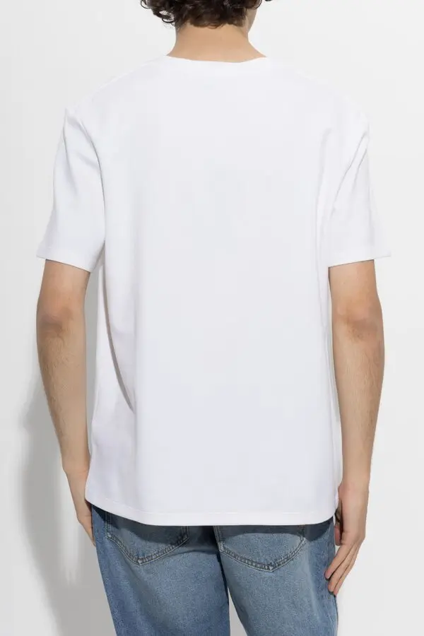 Balmain T-shirt With Embroidered Logo