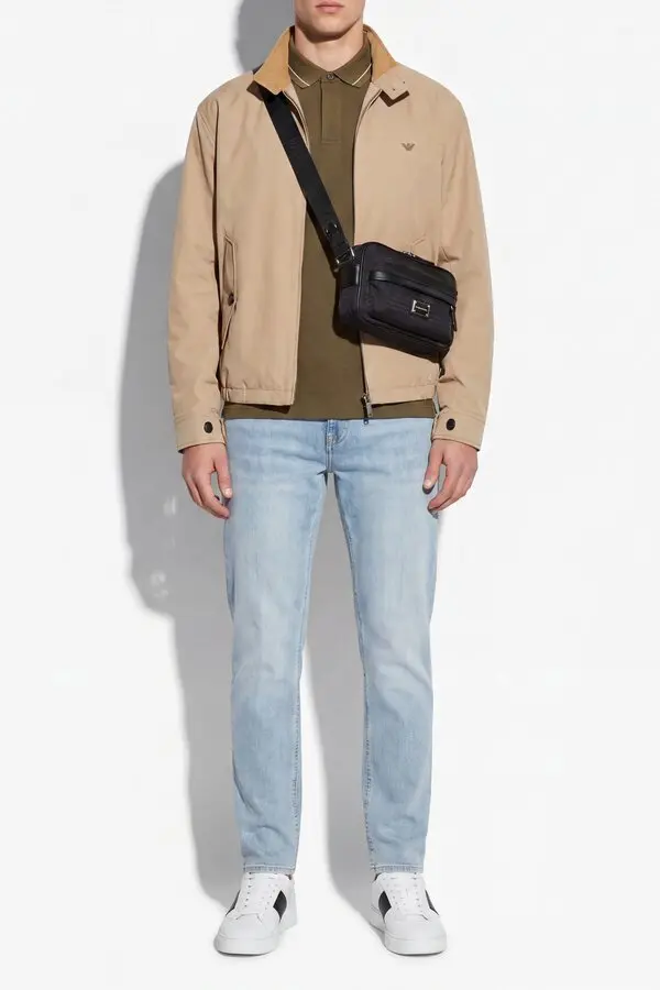 Emporio Armani Jeans With A Logo-shaped Appliqu