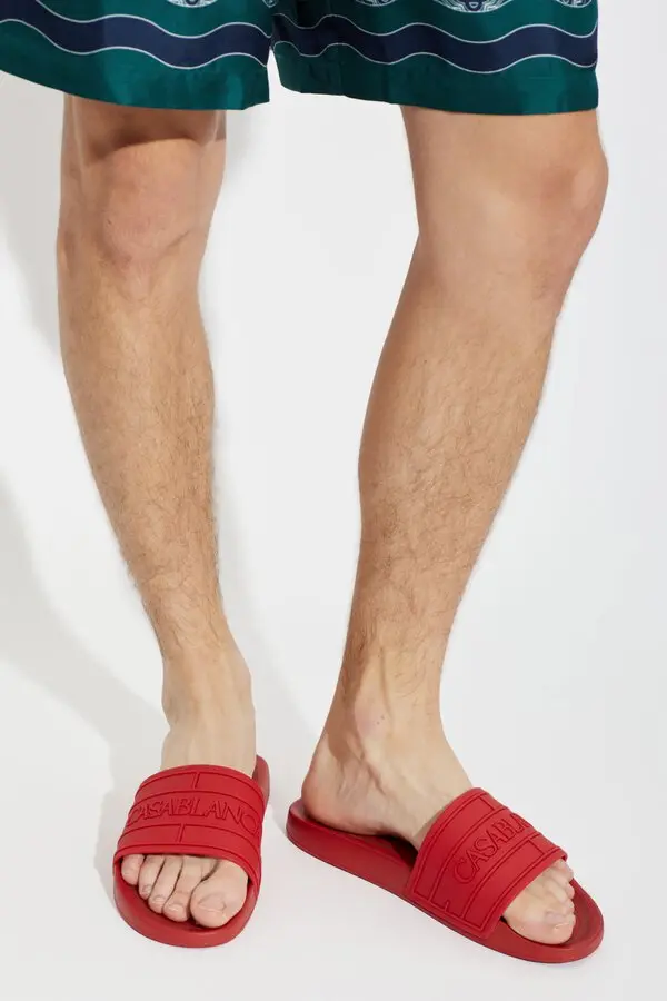 Casablanca Rubber Flip-flops With Logo