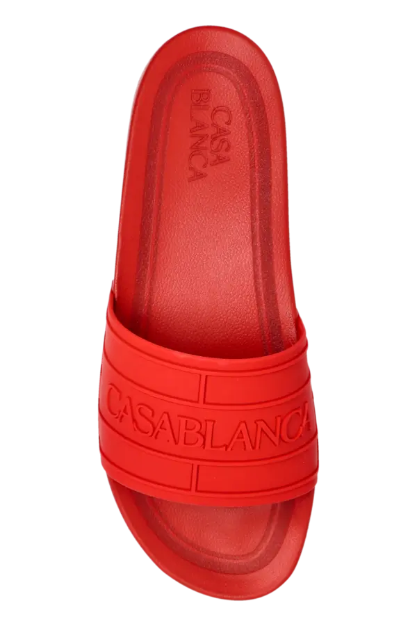 Casablanca Rubber Flip-flops With Logo
