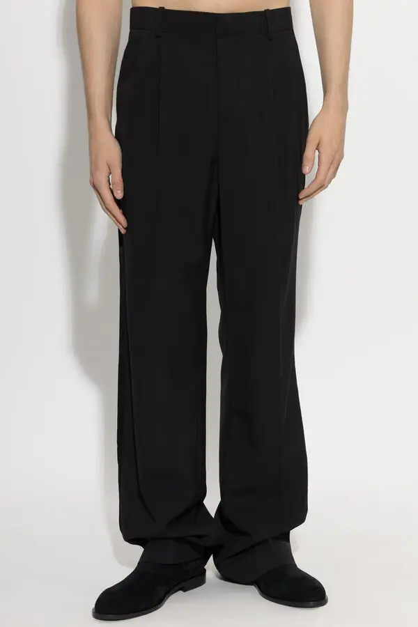 Balmain Wool Pleated Trousers