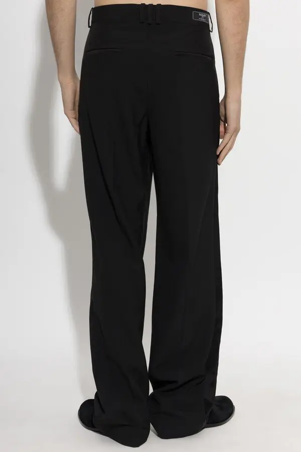 Balmain Wool Pleated Trousers