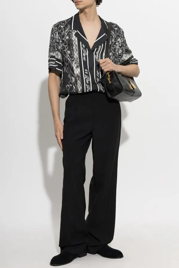 Balmain Silk Short-sleeve Shirt