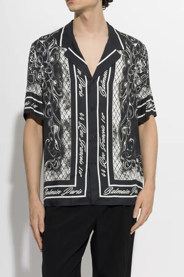 Balmain Silk Short-sleeve Shirt