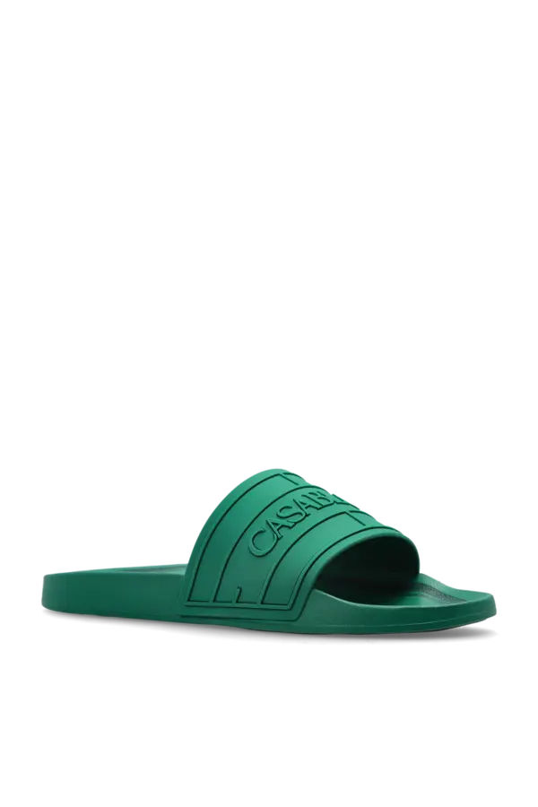Casablanca Rubber Flip-flops With Logo