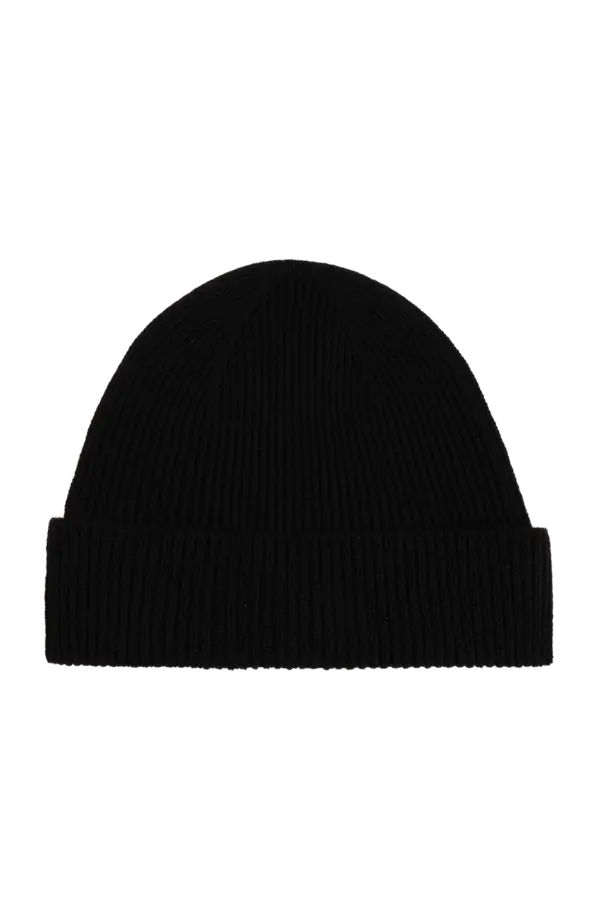 Kiton Cashmere Beanie With Logo Patch