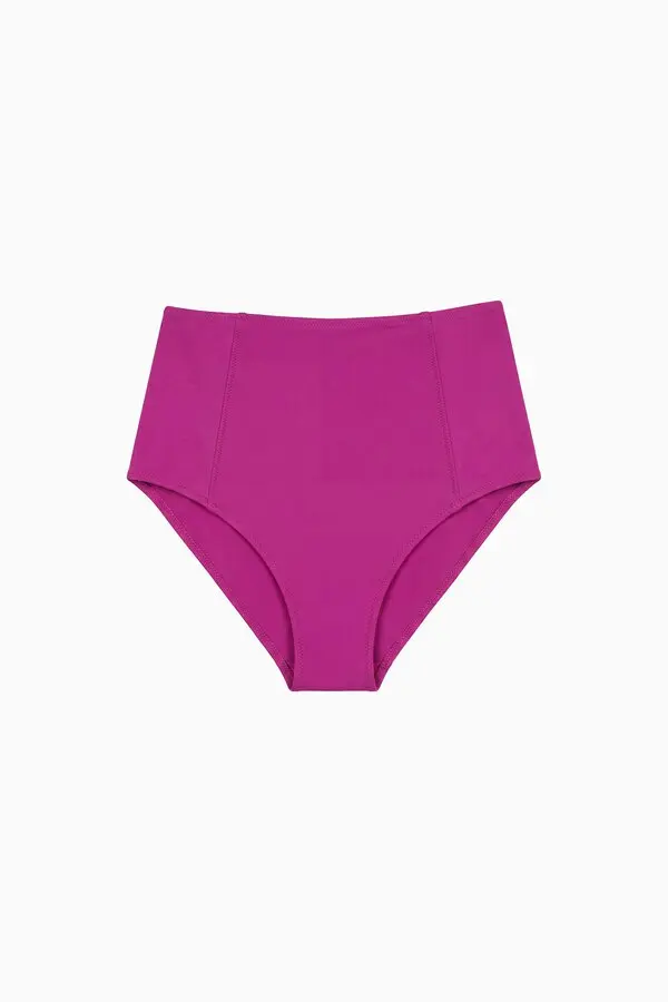 Ulla Johnson Zahara High Waisted Bikini Bottom - Plum