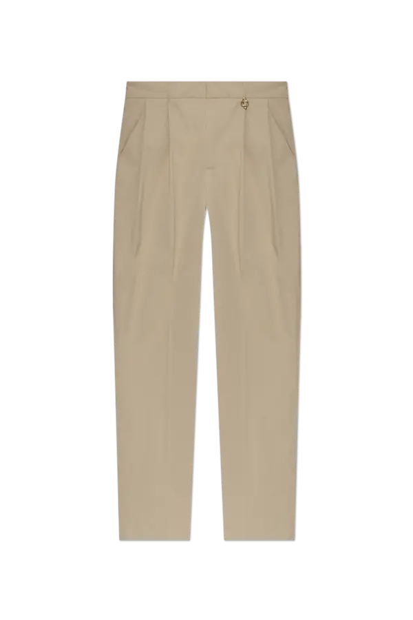 Casablanca Cotton Crease-front Pants
