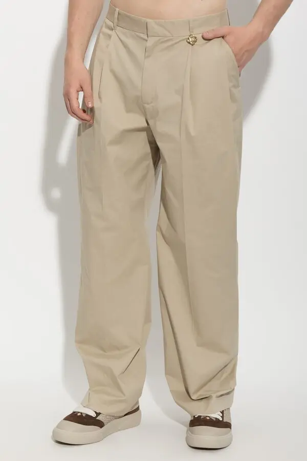 Casablanca Cotton Crease-front Pants