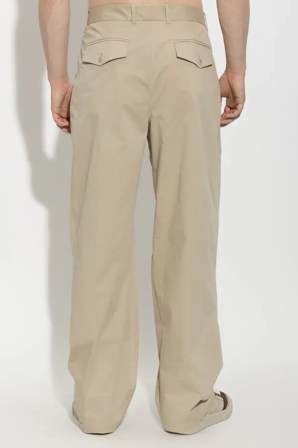 Casablanca Cotton Crease-front Pants