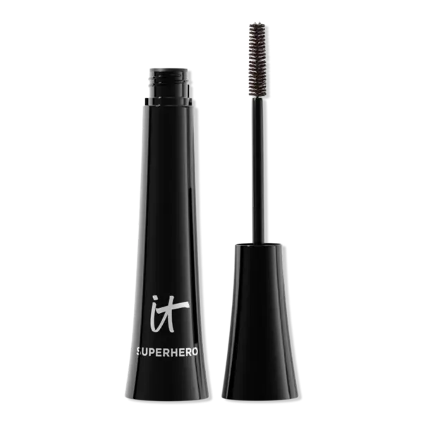 IT COSMETICS Superhero Elastic Stretch Volumizing & Lengthening Mascara - Brown