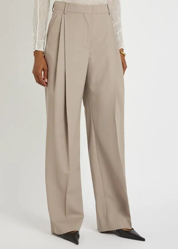 Stella McCartney Pleated Wool Trousers