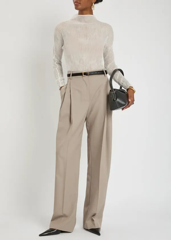 Stella McCartney Pleated Wool Trousers