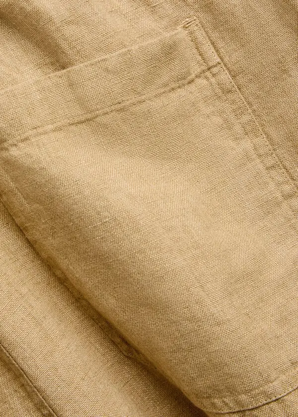 Polo Ralph Lauren Wide-leg Linen Trousers - Brown