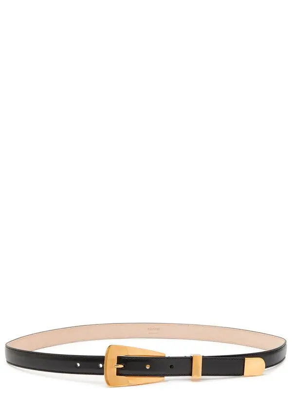 Khaite Lucca Leather Belt - Black