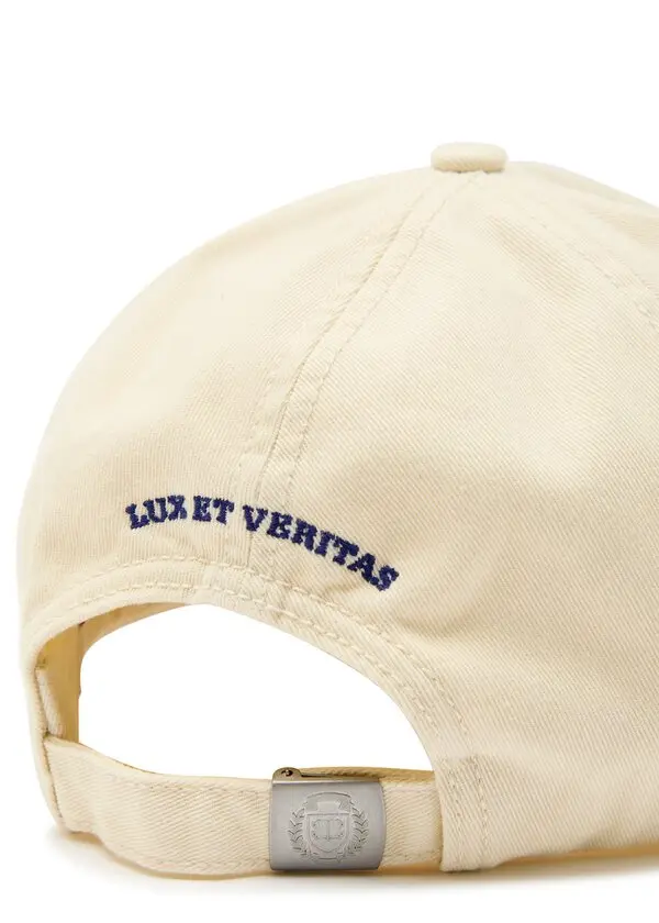 Gant Yale Embroidered Cotton-twill Cap - Cream