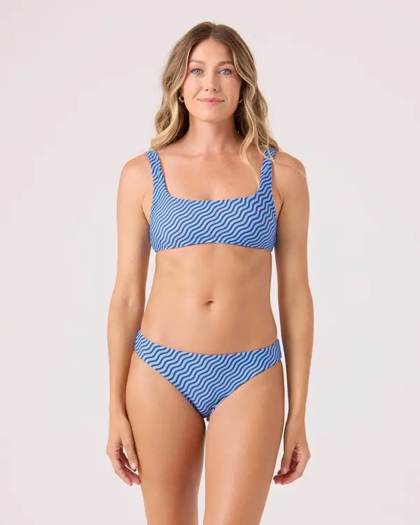 Roxy Ripple Effect Reversible Hipster Moderate Bikini Bottom