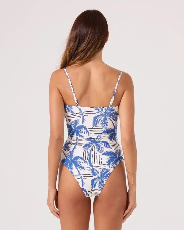 Roxy Breezy Does It Bandeau One Piece Moderate Swimsuit