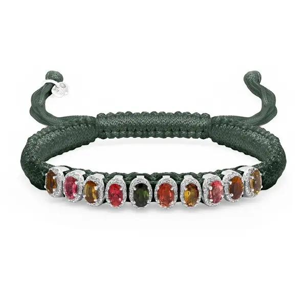 CARAVAN OF STONES Deep Petrol Teal Mini Lisse Bracelet - Green