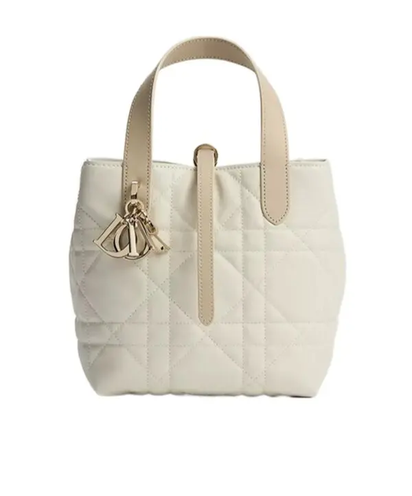 Dior Small Toujours Vertical Tote Bag - Nude