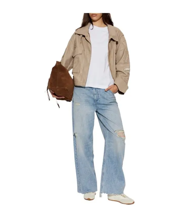 ALLSAINTS Aki Distressed Wide-leg Jeans