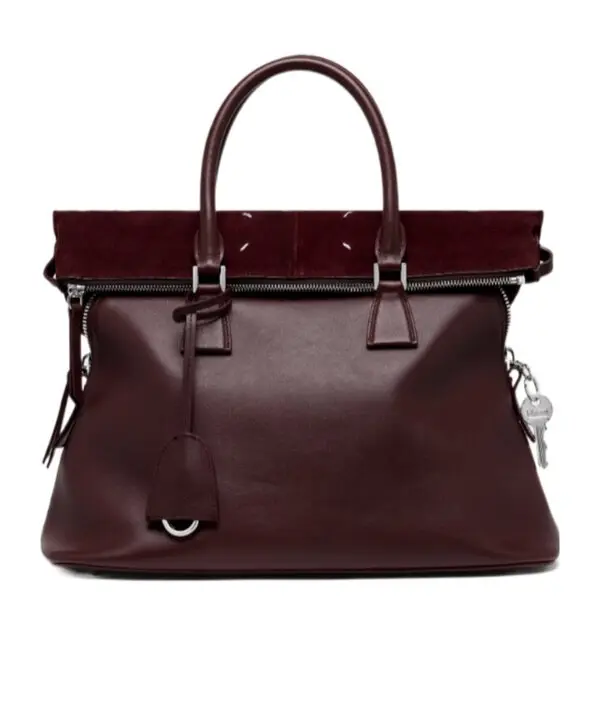 MAISON MARGIELA 5ac Soft Medium Leather Tote Bag