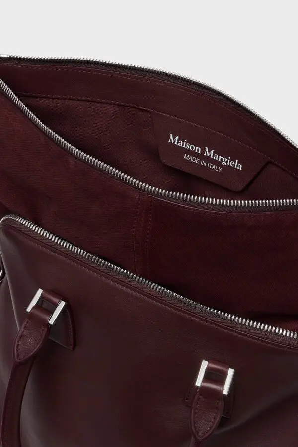 MAISON MARGIELA 5ac Soft Medium Leather Tote Bag