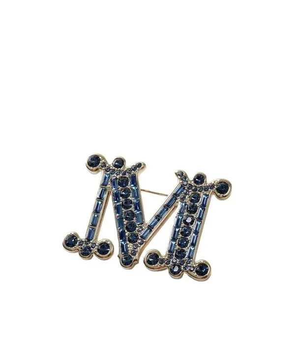Max Mara Letter Brooch