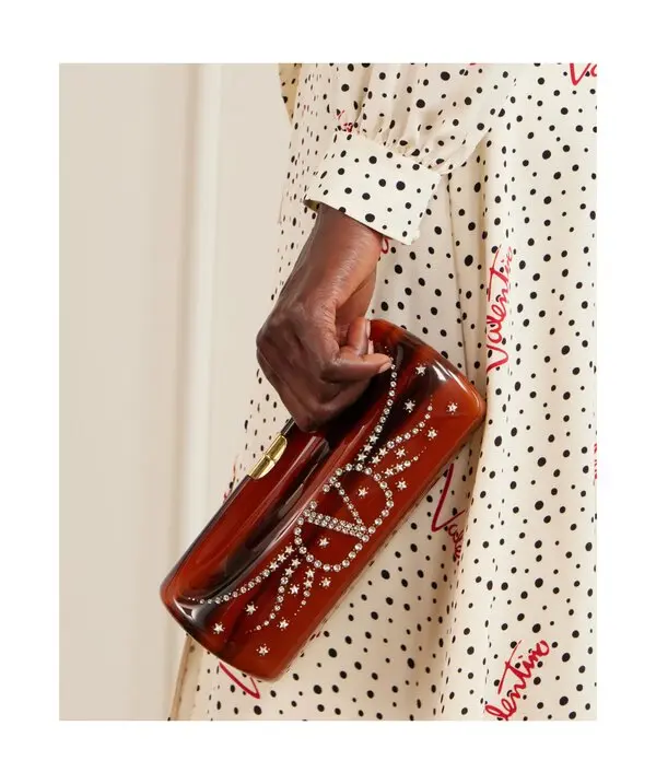 Valentino Garavani Pince Vlogo Clutch