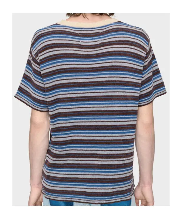 MAISON MARGIELA Striped Wool Crewneck Sweater