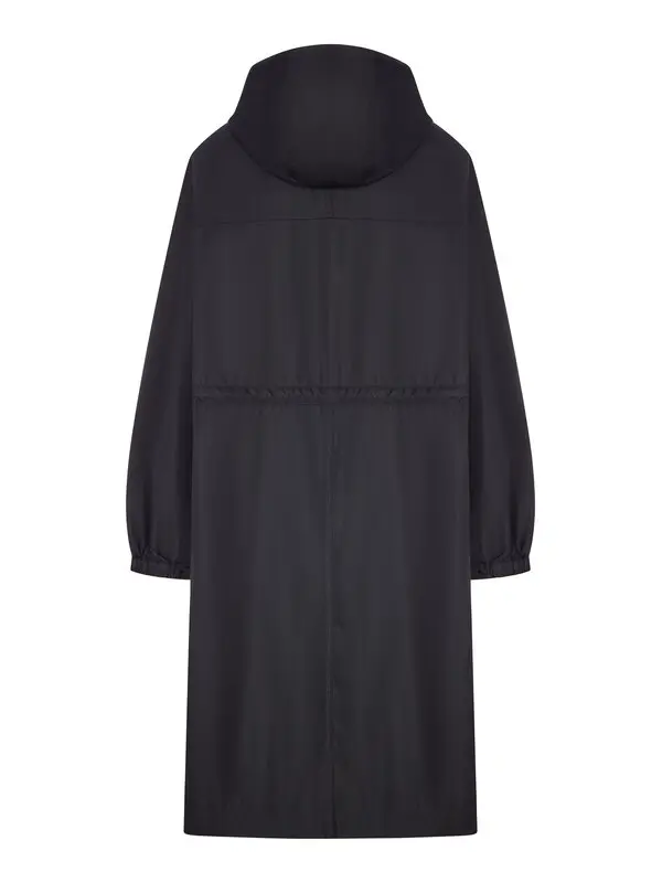 Prada Re-nylon Zip-up Hooded Raincoat