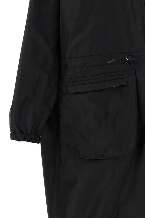 Prada Re-nylon Zip-up Hooded Raincoat