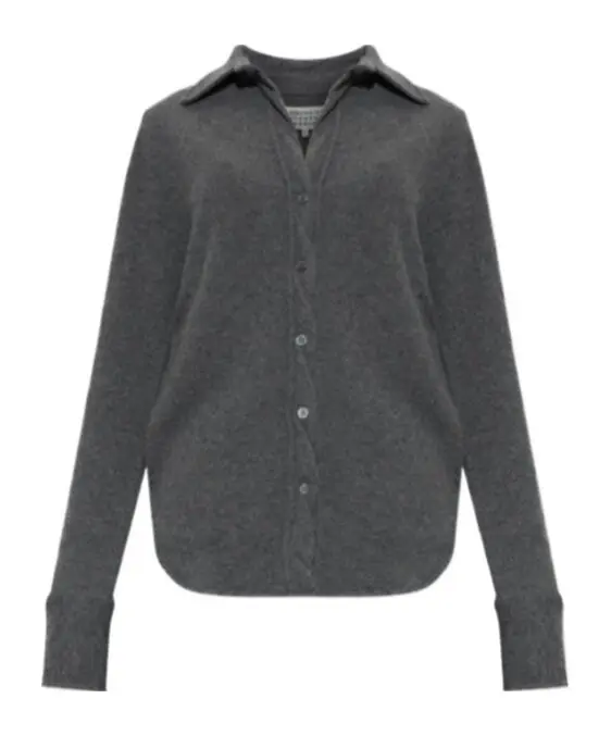 MAISON MARGIELA Long Sleeve Buttoned Shirt - Black