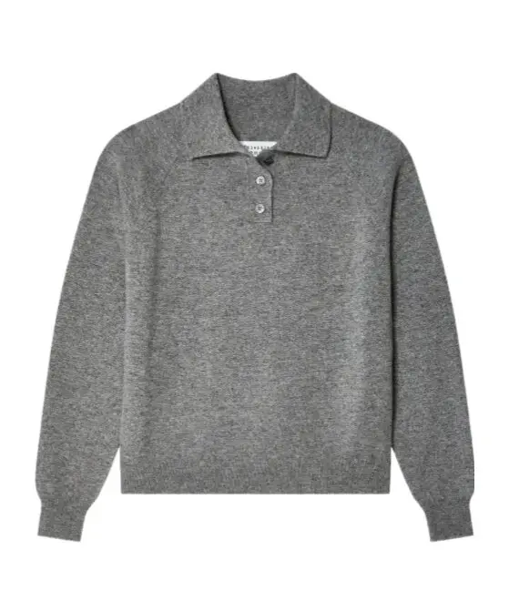 MAISON MARGIELA Fine-knit Polo Shirt