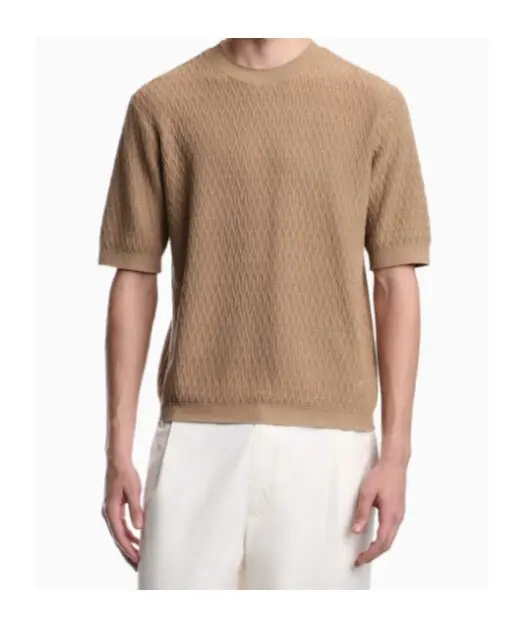 Emporio Armani Chevron Jacquard Knit Sweater