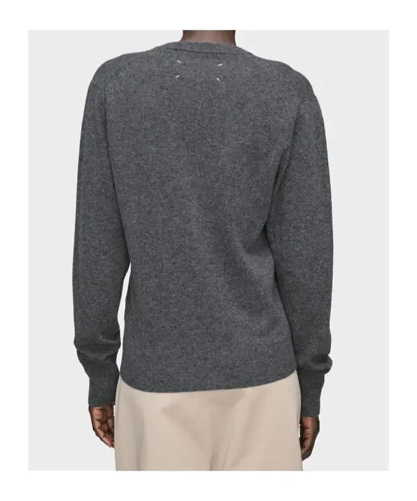 MAISON MARGIELA Long Sleeve Gathered Jumper - Grey