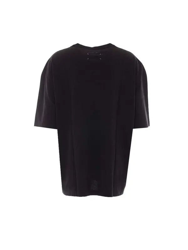 MAISON MARGIELA Oversized Numeric Logo T-shirt - Black