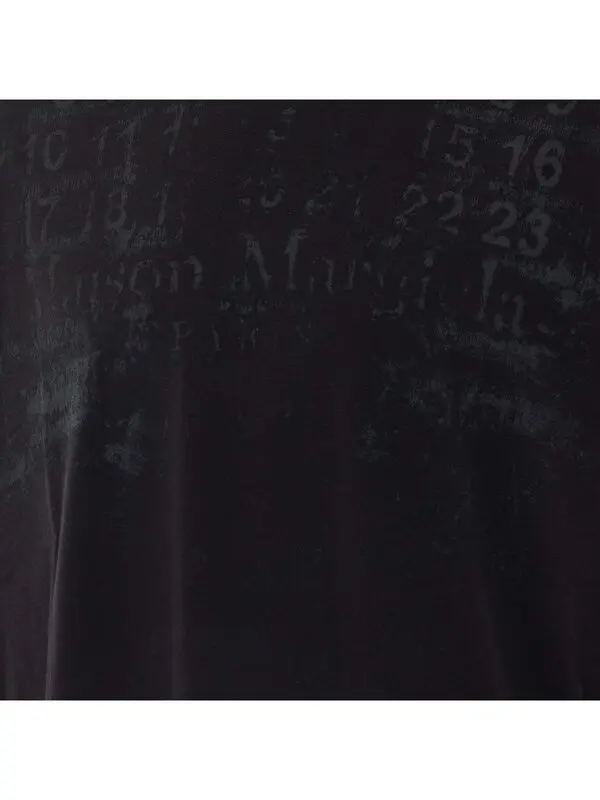 MAISON MARGIELA Oversized Numeric Logo T-shirt - Black