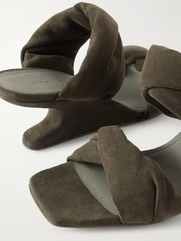 Rick Owens Twisted Wedge Sandals
