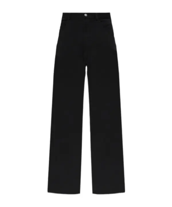 MAISON MARGIELA Wide-leg Logo Embroidered Sweatpants - Black