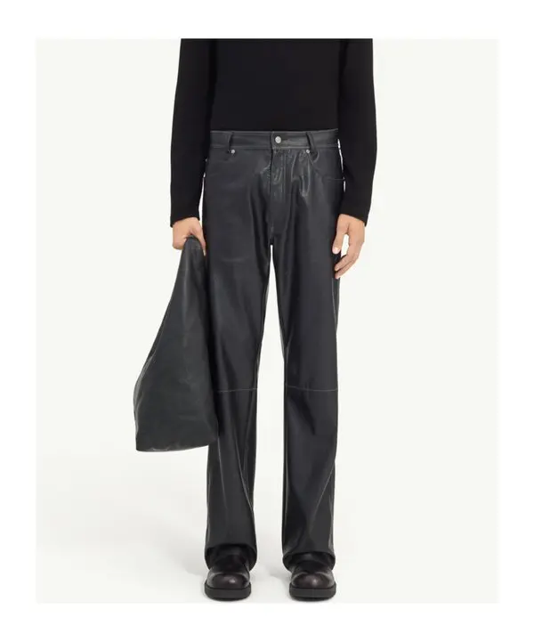 MAISON MARGIELA Leather-effect Trousers